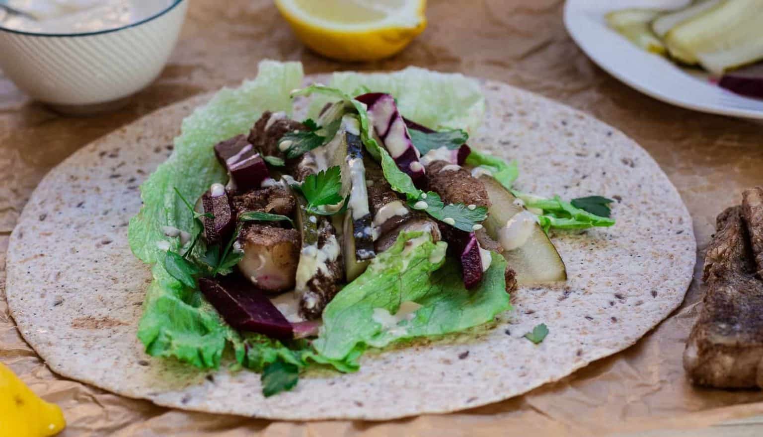Fish Shawarma Wrap · eat well abi
