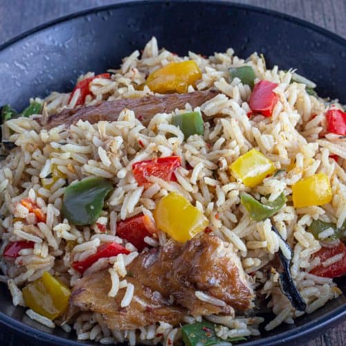 Nigerian Coconut Rice With Smoked Mackerel · eat well abi