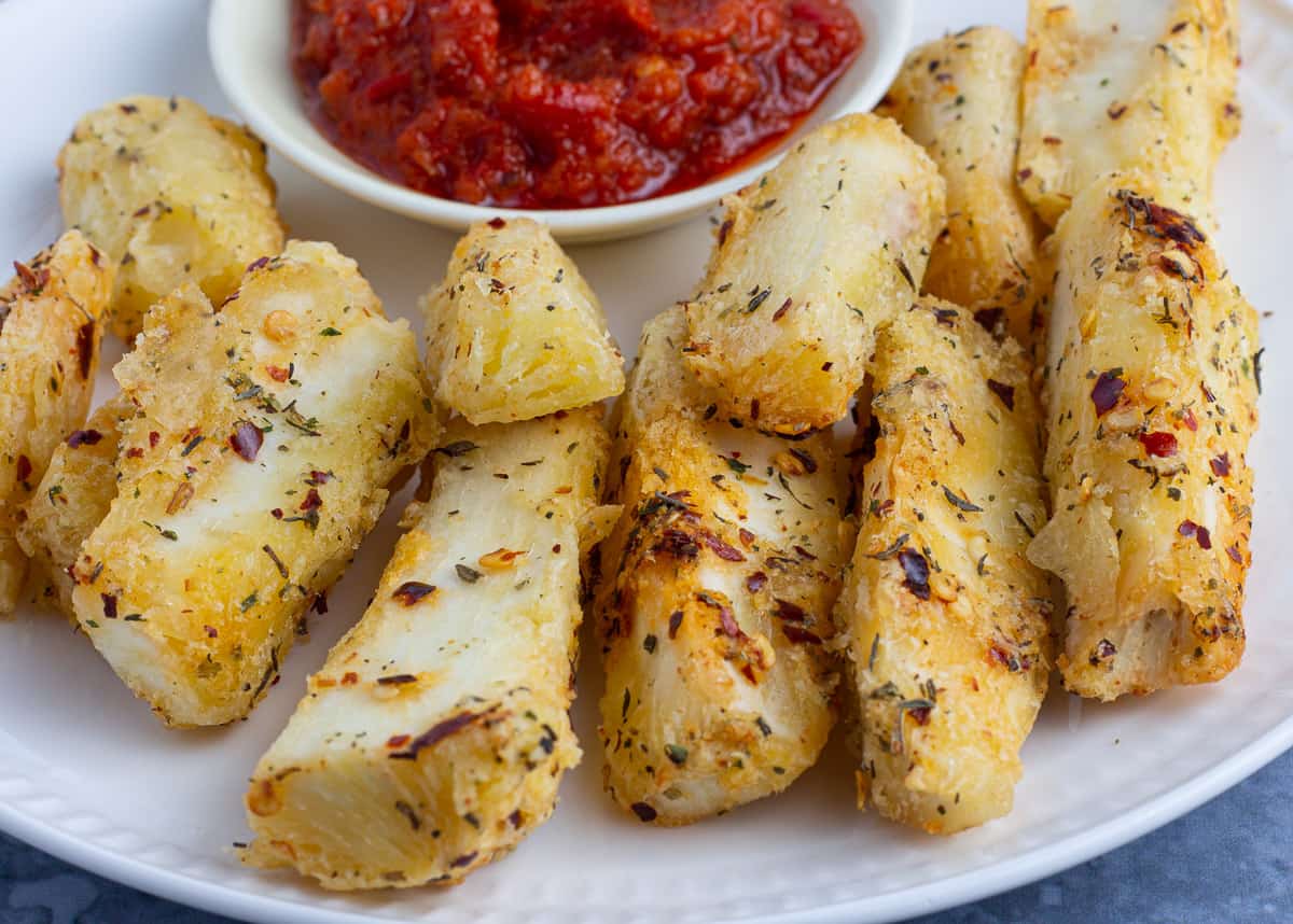 Crispy Air Fryer Cassava Fries · eat well abi