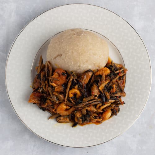 Ugba (African Oil Bean Seed) Sauce With Smoked Turkey · eat well abi