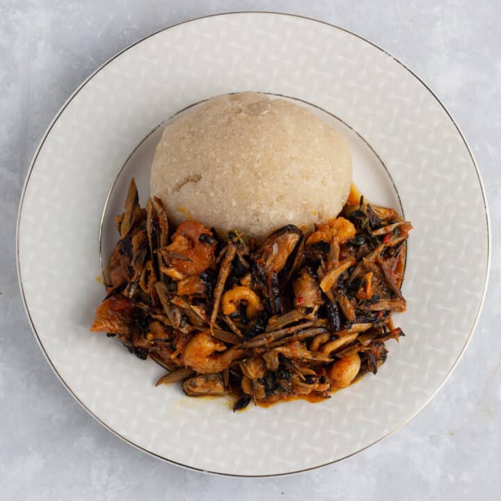 Ugba (African Oil Bean Seed) Sauce With Smoked Turkey · eat well abi