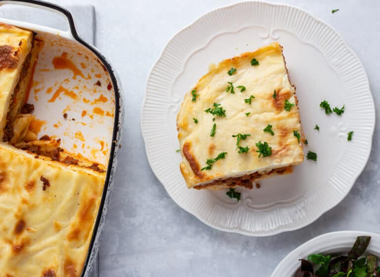 Egyptian Macaroni Bechamel Recipe · eat well abi