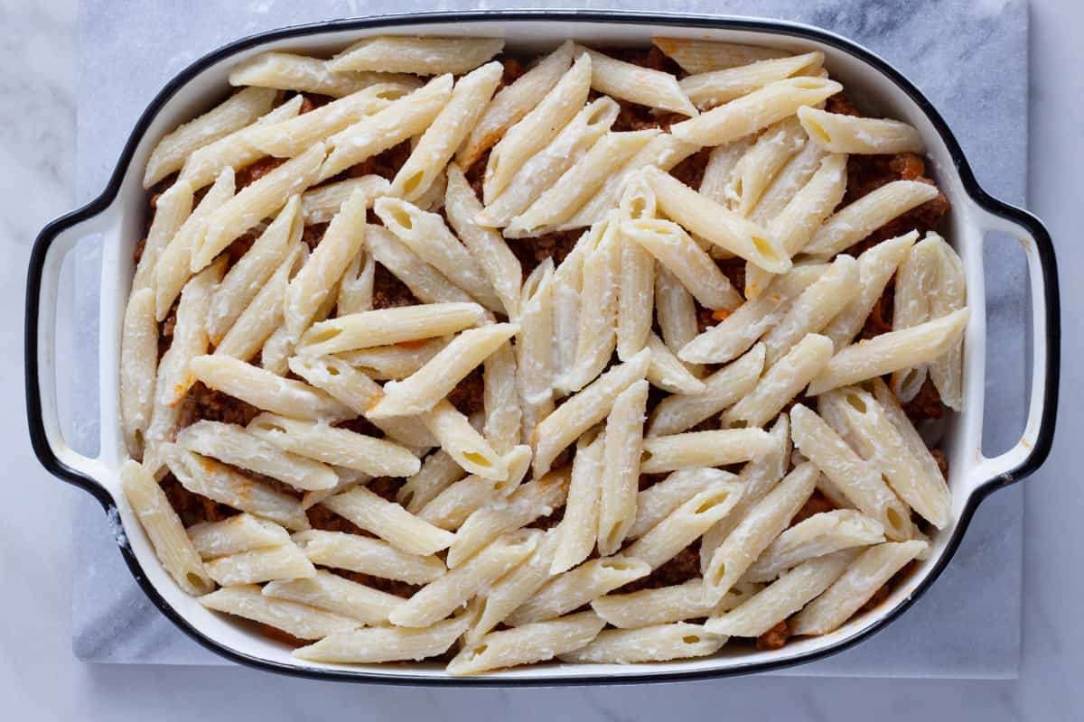 Egyptian Macaroni Bechamel Recipe · eat well abi