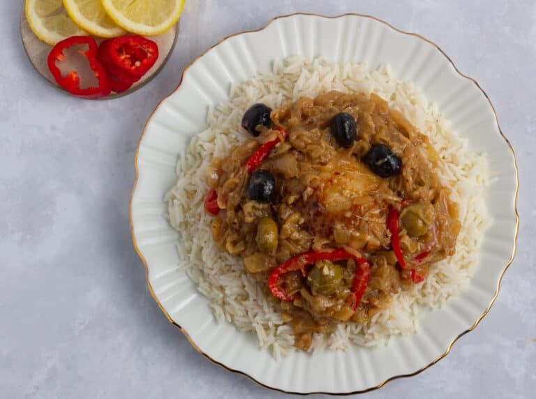 Senegal Gambia Chicken Yassa Recipe · eat well abi