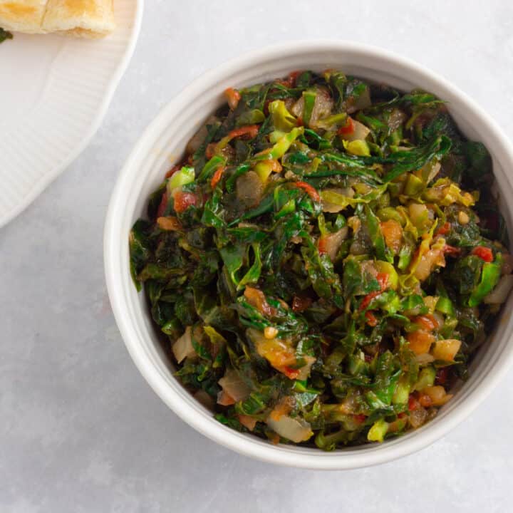 Sukuma Wiki - East African Braised Collard Greens · eat well abi