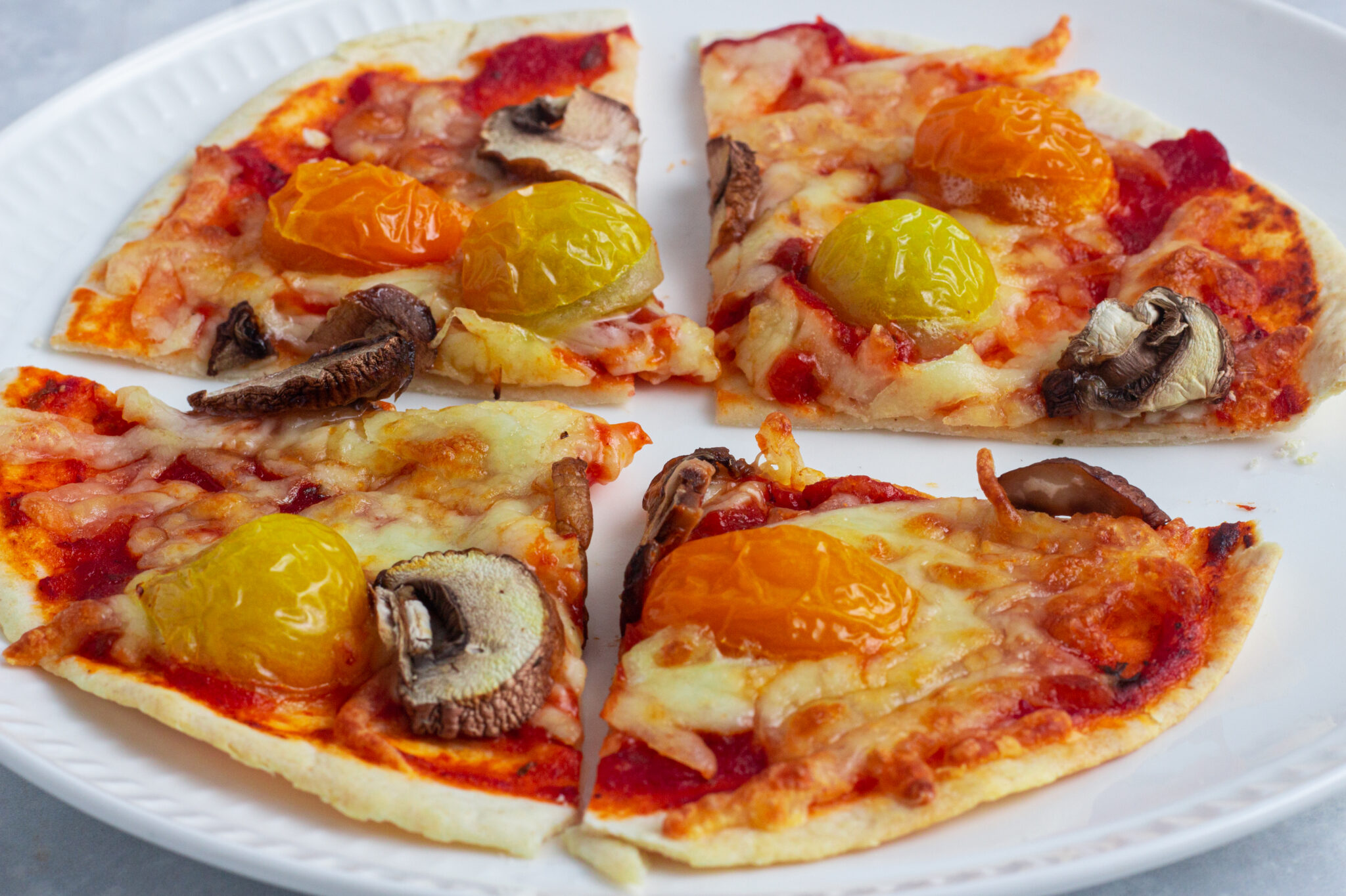 Air Fryer Tortilla Pizza · eat well abi