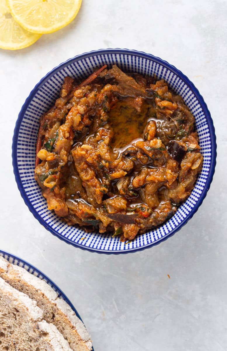 Zaalouk (Moroccan Eggplant Dip) Recipe · eat well abi